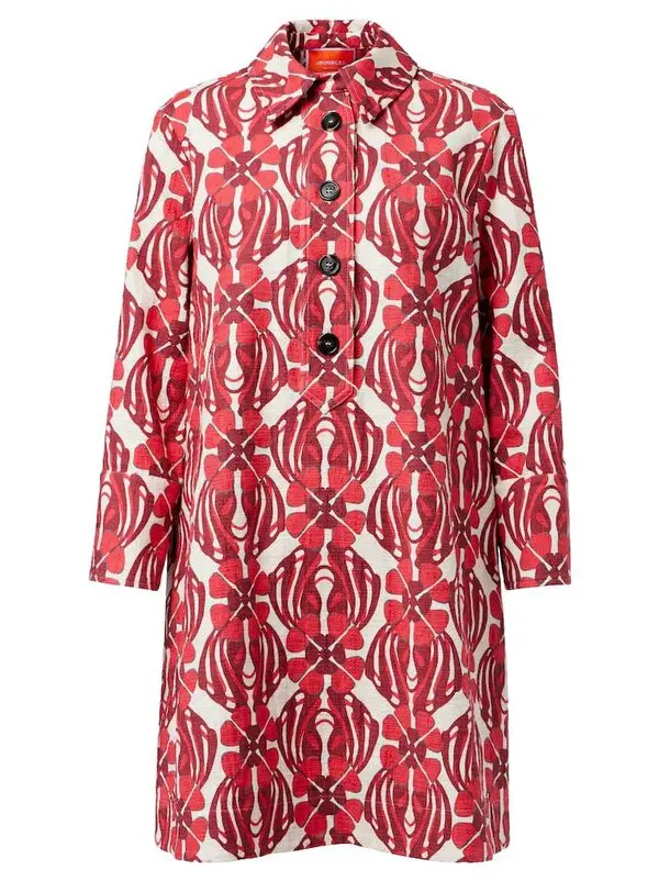 La DoubleJ Artemis Cotton Shirt Dress - Red
