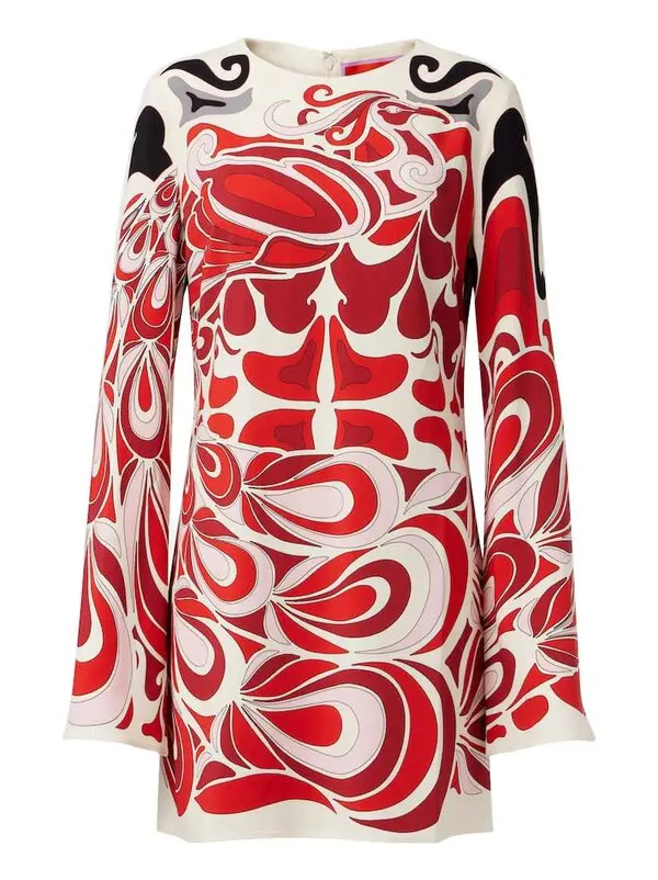 La DoubleJ Mini Supremes Printed Minidress - Red