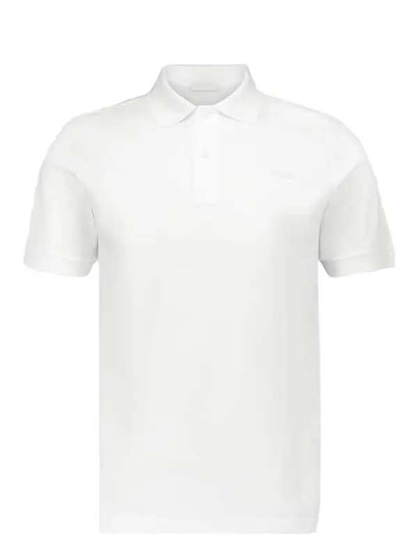 Prada Cotton Piqué Polo Shirt - White