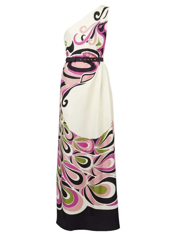 La DoubleJ Roy Printed Maxi Dress - White