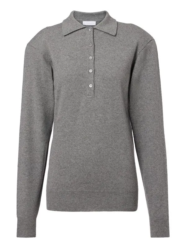 Stella McCartney Cashmere And Wool Polo Sweater - Grey