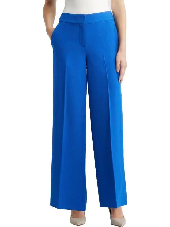 TAHARI ASL Wide Leg Pants - New Royal