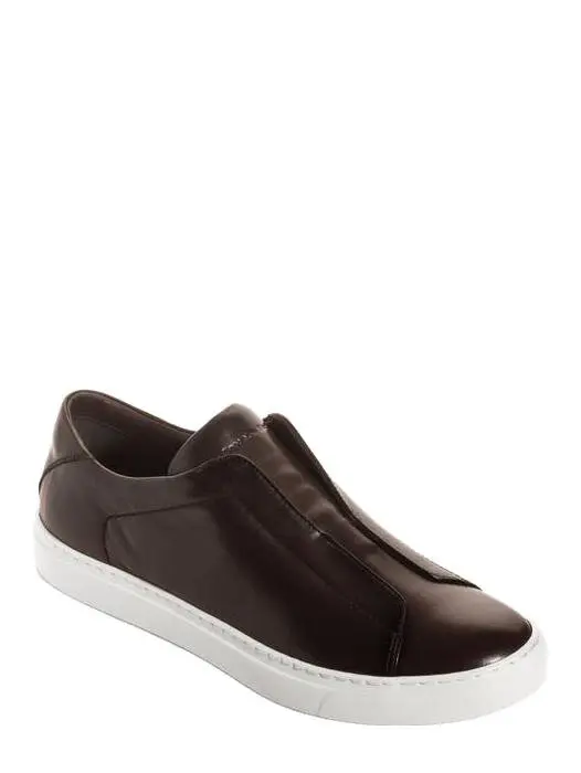 To Boot New York Cale Laceless Low Top Sneaker - Dark Brown