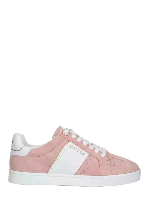 Guess Suede Panelled Sneakers - Pink