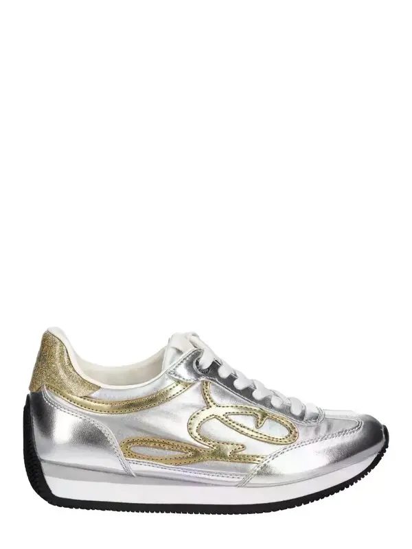 Guess Skroll Metallic Sneakers - Silver