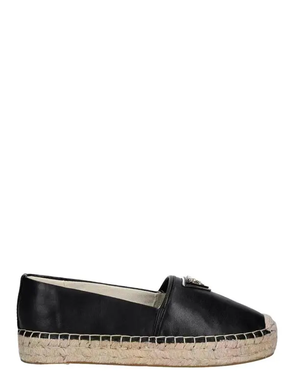 Guess Faux-leather Espadrille Flats - Black