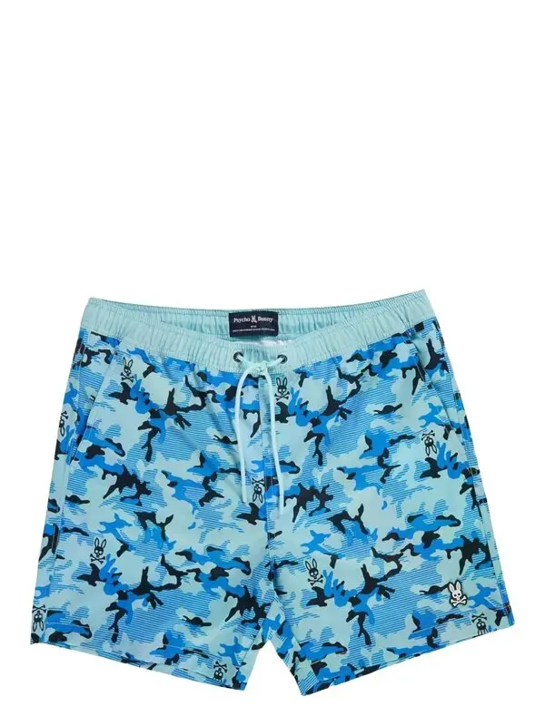 Psycho Bunny All-over Print Swim Shorts - Blue