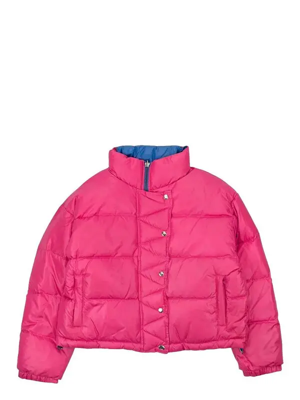 Callipygian Reversible Puffer Jacket - Pink