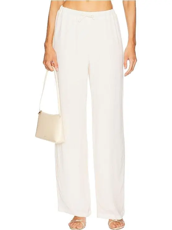 LOBA Greta Drawstring Pants - Ivory