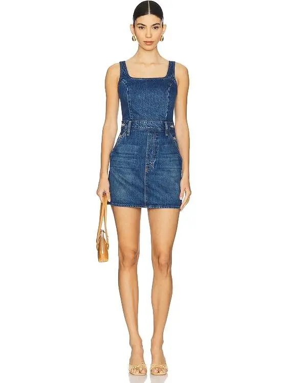 MOTHER Denim Mini Dress - Green Thumb