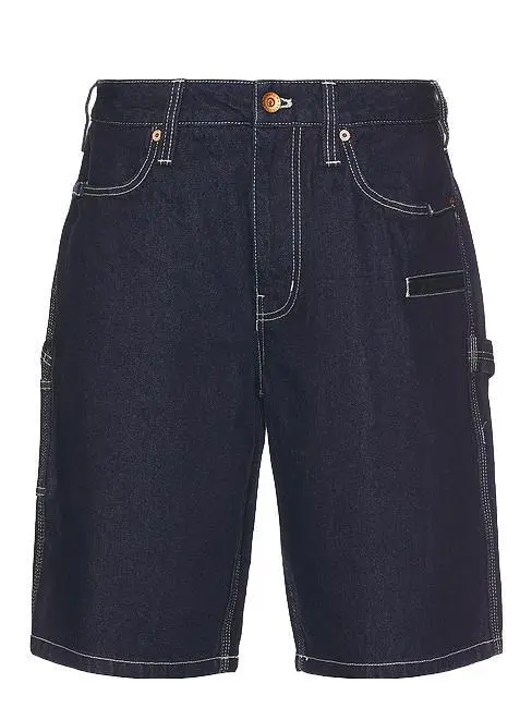 Brixton Builders Carpenter Baggy Short - Rinse Denim