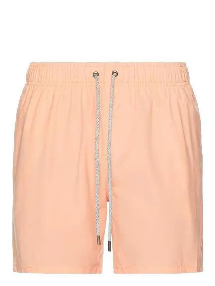 VINTAGE SUMMER Vintage Wash Volley Swim Shorts - Peach