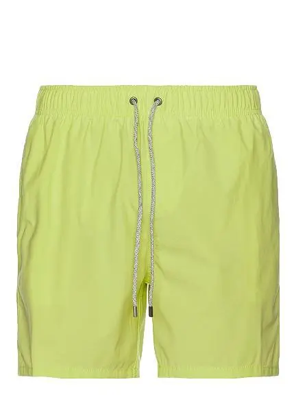 VINTAGE SUMMER Vintage Wash Volley Swim Shorts - Lime