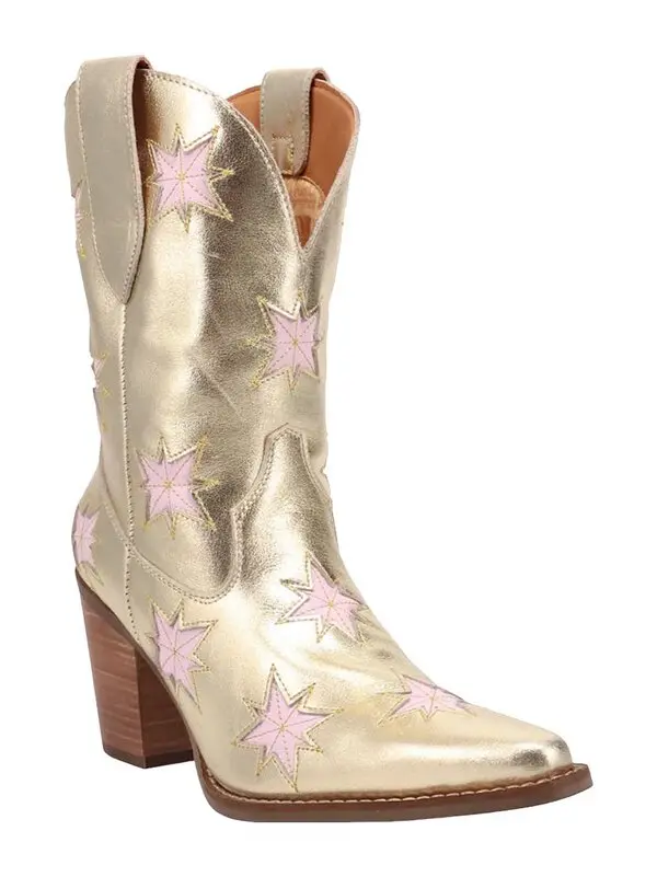 DINGO Starburst Western Boots - Gold