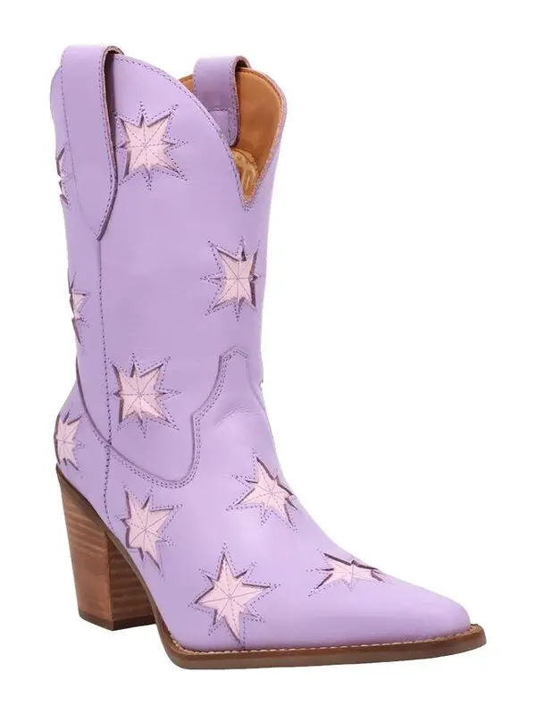 DINGO Starburst Western Boots - Lavender