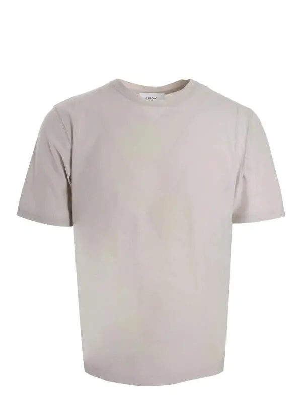 LARDINI Crew-neck Plain T-shirt - Neutrals