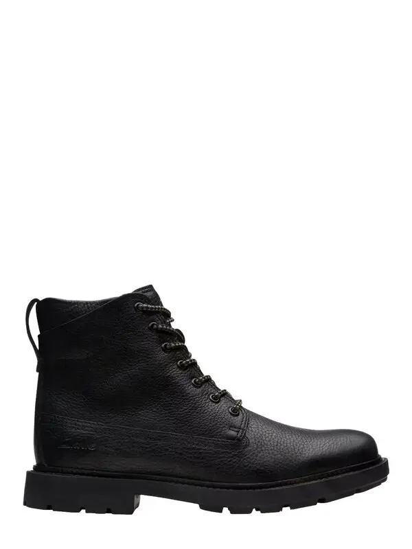 Clarks Craftdale 2 Hi Boots - Black Warmlined Leather