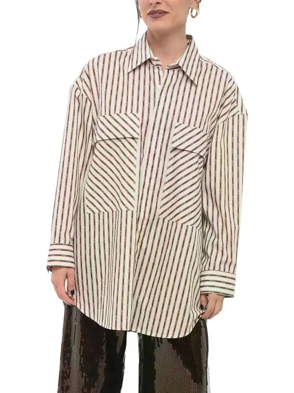 Amiri Striped Shirt - White