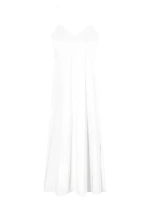 Patrizia Pepe Satin Slip Dress - White