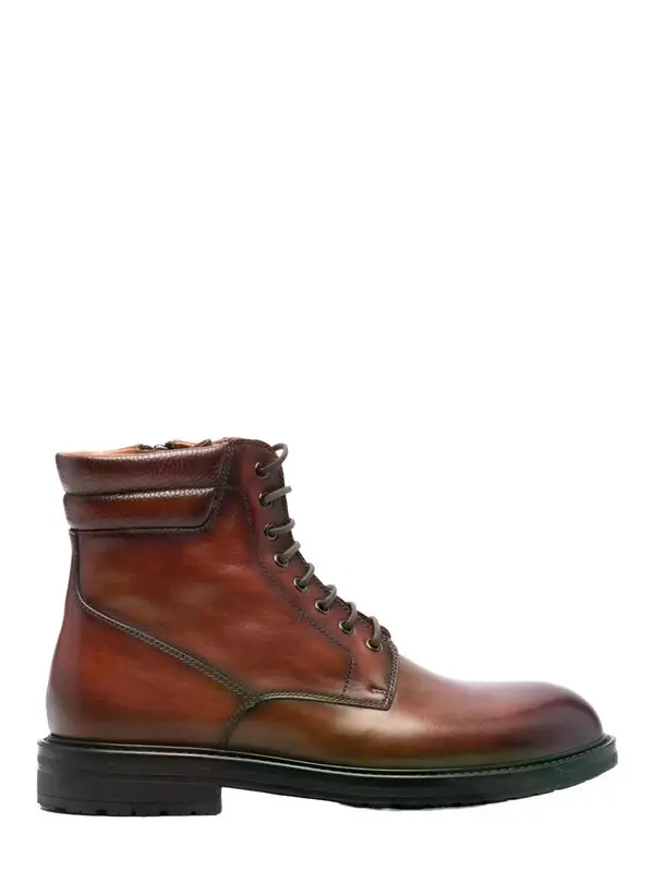 Magnanni Leather Lace-up Boots - Brown