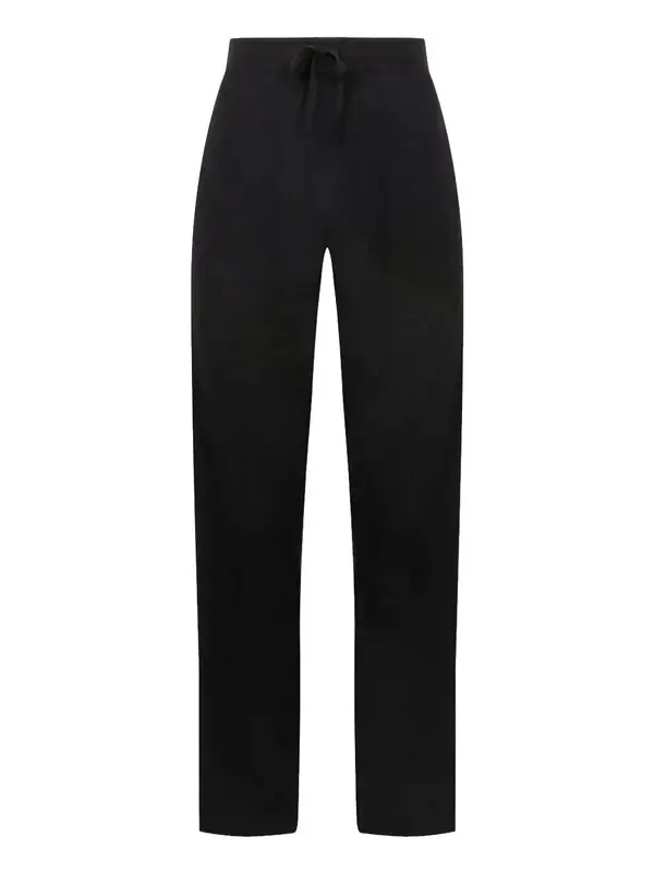 Le Kasha Organic Cotton Straight-leg Trousers - Black