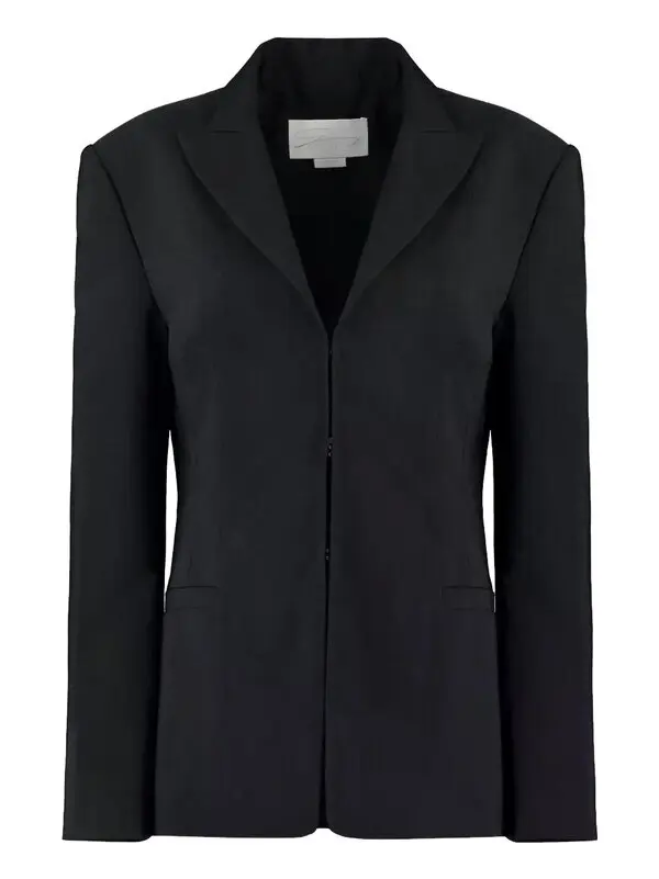 GENNY Single-breasted Blazer - Black