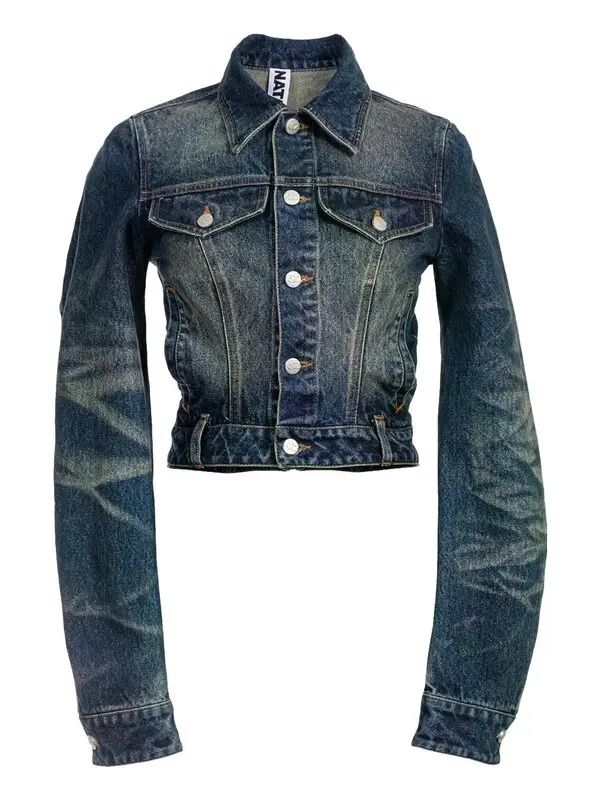 Natasha Zinko Denim Cropped Jacket - Blue