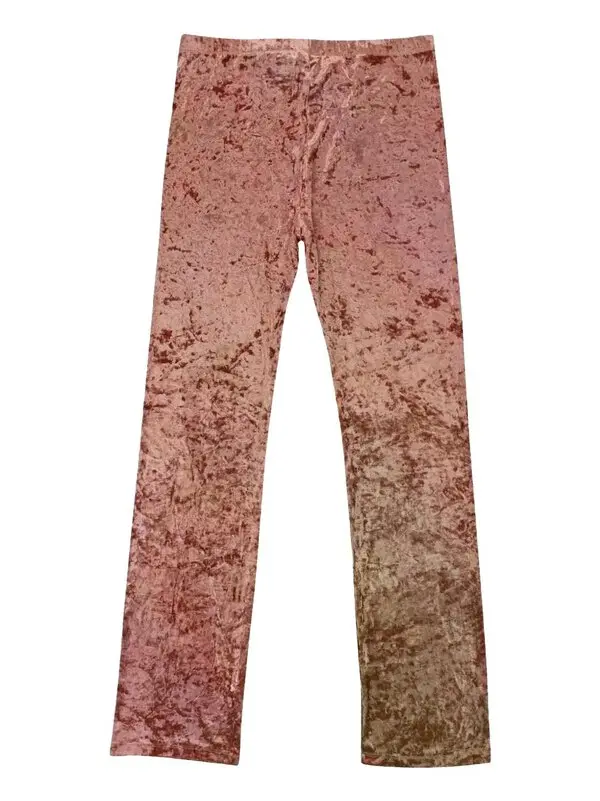 Callipygian Crushed Velvet Trousers - Pink