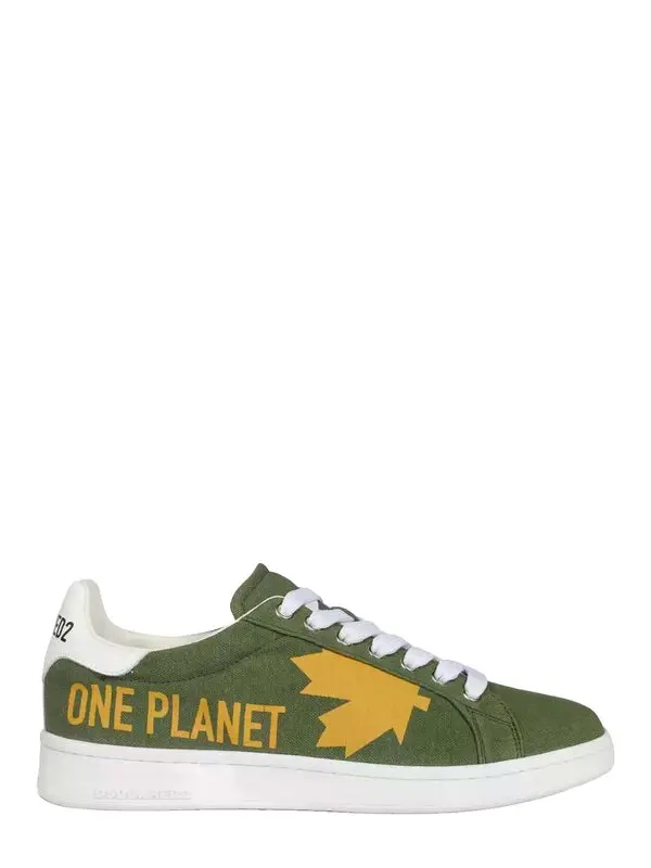 Dsquared2 Leaf Graphic Low-top Sneakers - Green