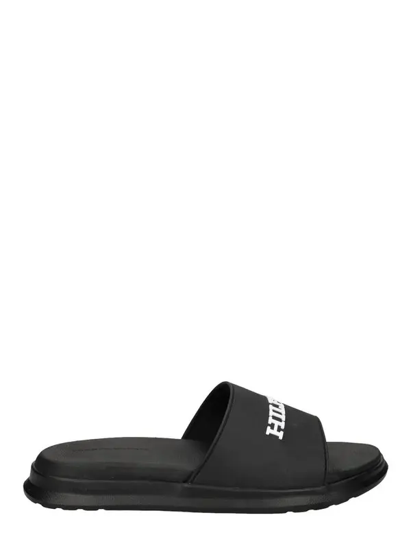 Tommy Hilfiger Logo-embellished Slides - Black