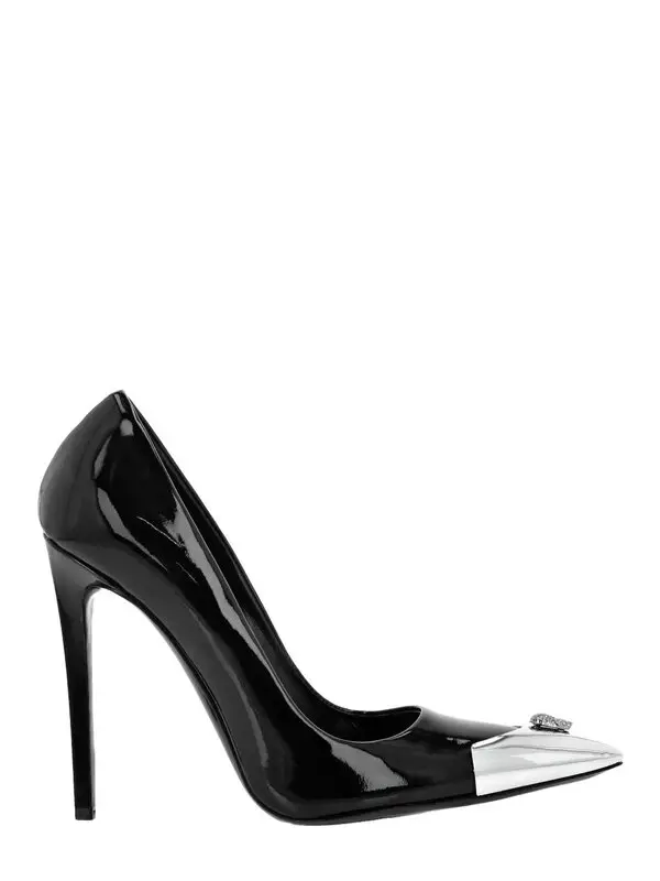 Philipp Plein 120mm Patent Leather Pointed-toe Pumps - Black