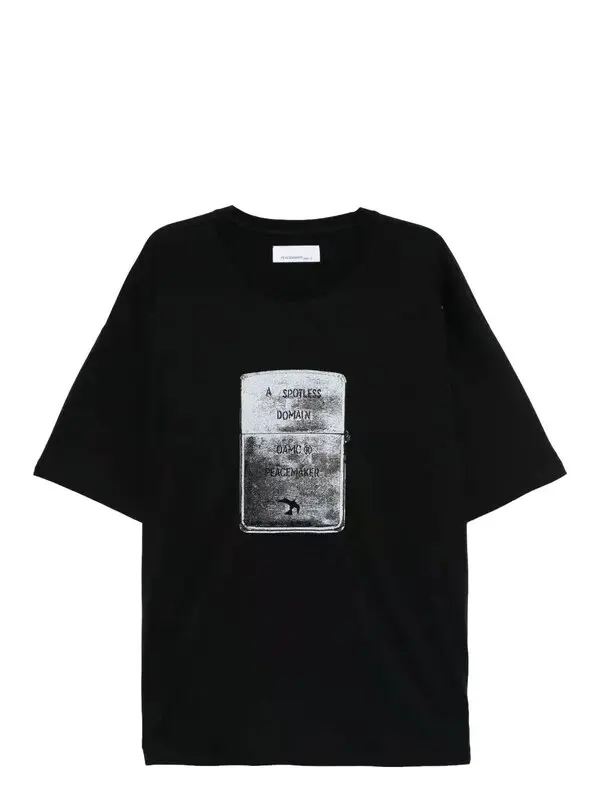 PEACEMAKER OAMC Lighter-printed T-shirt - Black