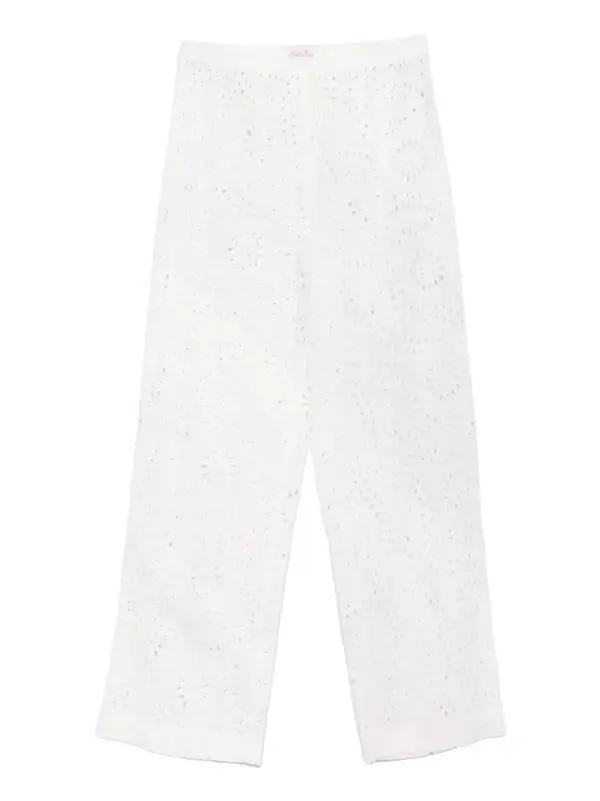MC2 SAINT BARTH Cotton Trousers - White