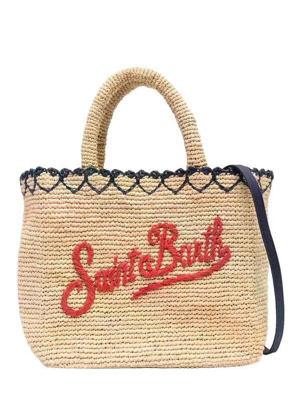 MC2 SAINT BARTH Raffia Tote Bag - Neutrals