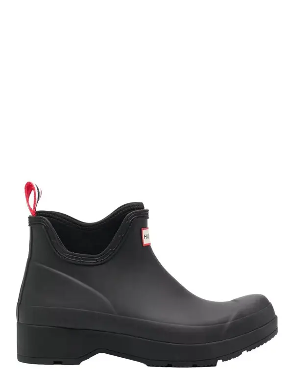 Hunter 35mm Logo-patch Rain Boots - Black
