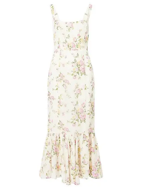 REFORMATION Irisa Floral Woven Maxi Dress - Posy