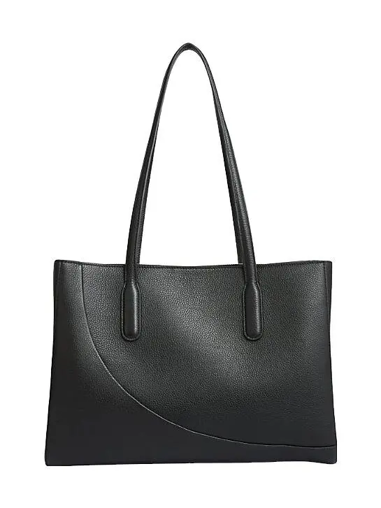 LK BENNETT Olivia Leather Tote Bag - Bla-black