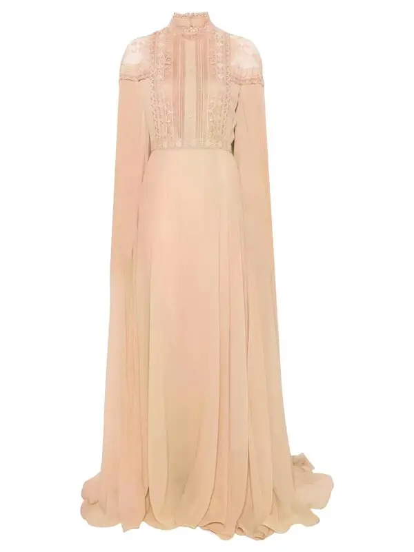 Elie Saab Lace-trimmed Gown - Pink