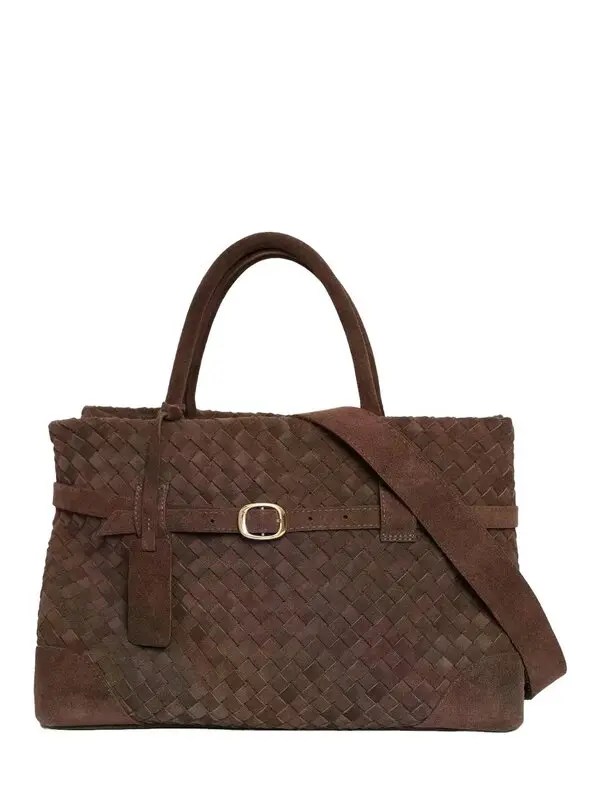 STUDIO CHOFAKIAN Entrelazo Woven Tote Bag - Brown