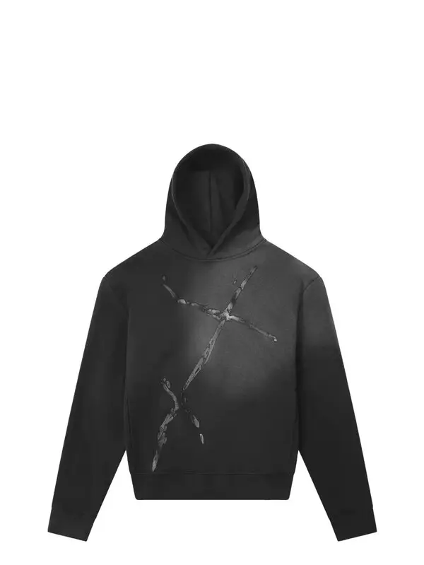 HELIOT EMIL Graphic-print Hoodie - Black