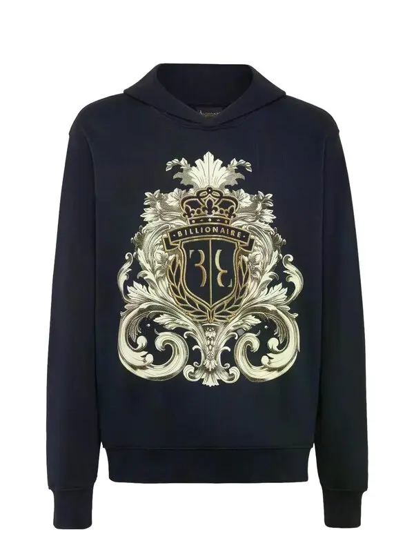 BILLIONAIRE B Baroque Hoodie - Blue