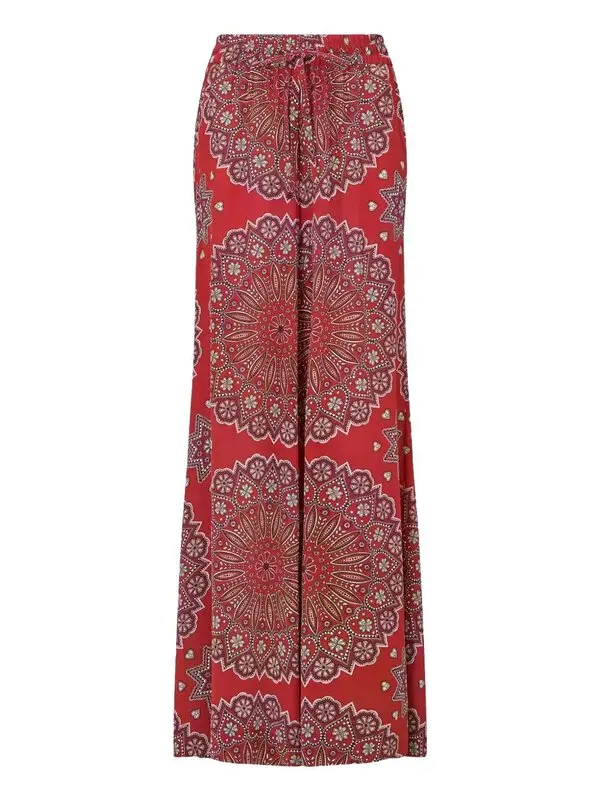HAYLEY MENZIES Paisley-print Trousers - Red