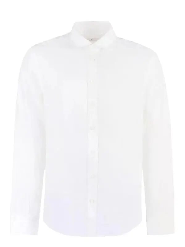 BASTONCINO Linen Shirt - White