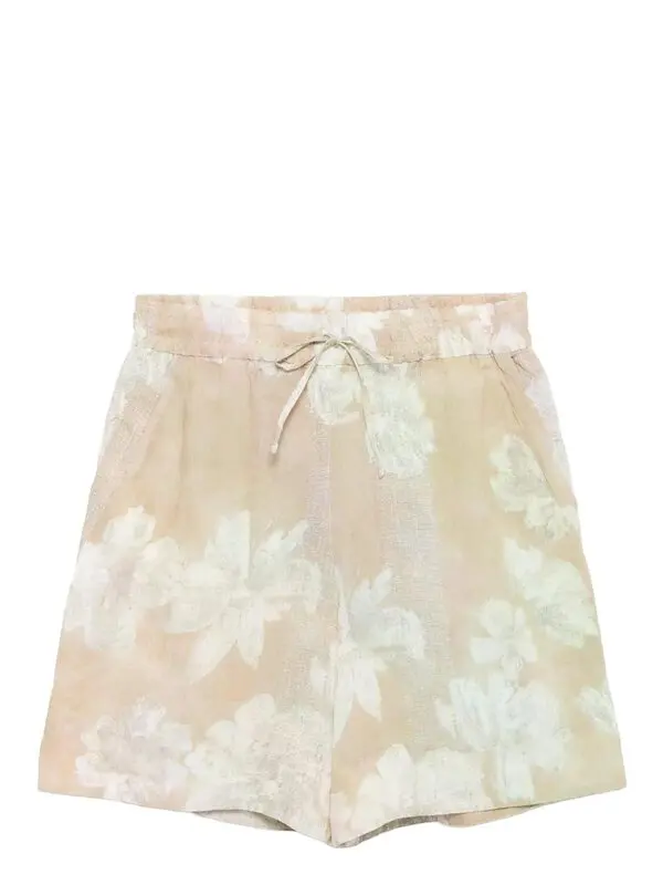Transit Floral-printed Shorts - Brown