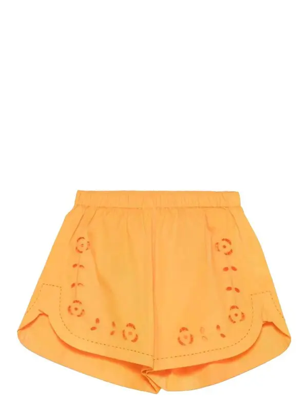 Vita Kin La Vie En Rose Embroidered Shorts - Orange