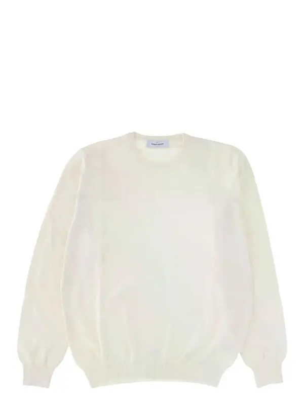GRAN SASSO Cashmere Crew Neck Sweater - White