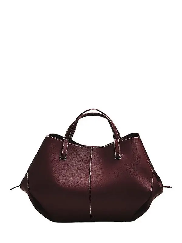 Anthropologie Top-handle Long Tote - Wine