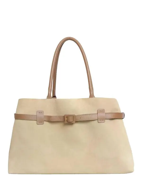 STUDIO CHOFAKIAN Calizo Suede Tote Bag - Neutrals
