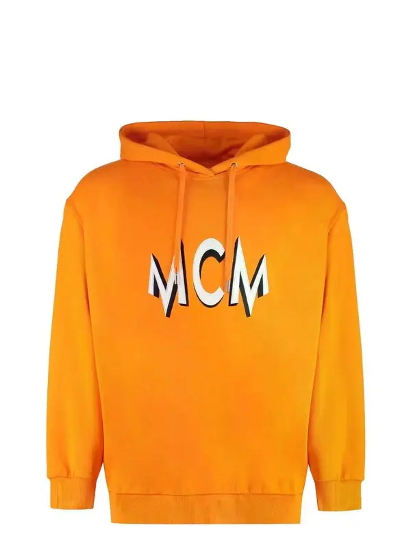 Mcm Graphic-print Hoodie - Orange
