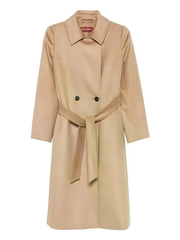 Max Mara Virgin Wool Trench Coat - Neutrals
